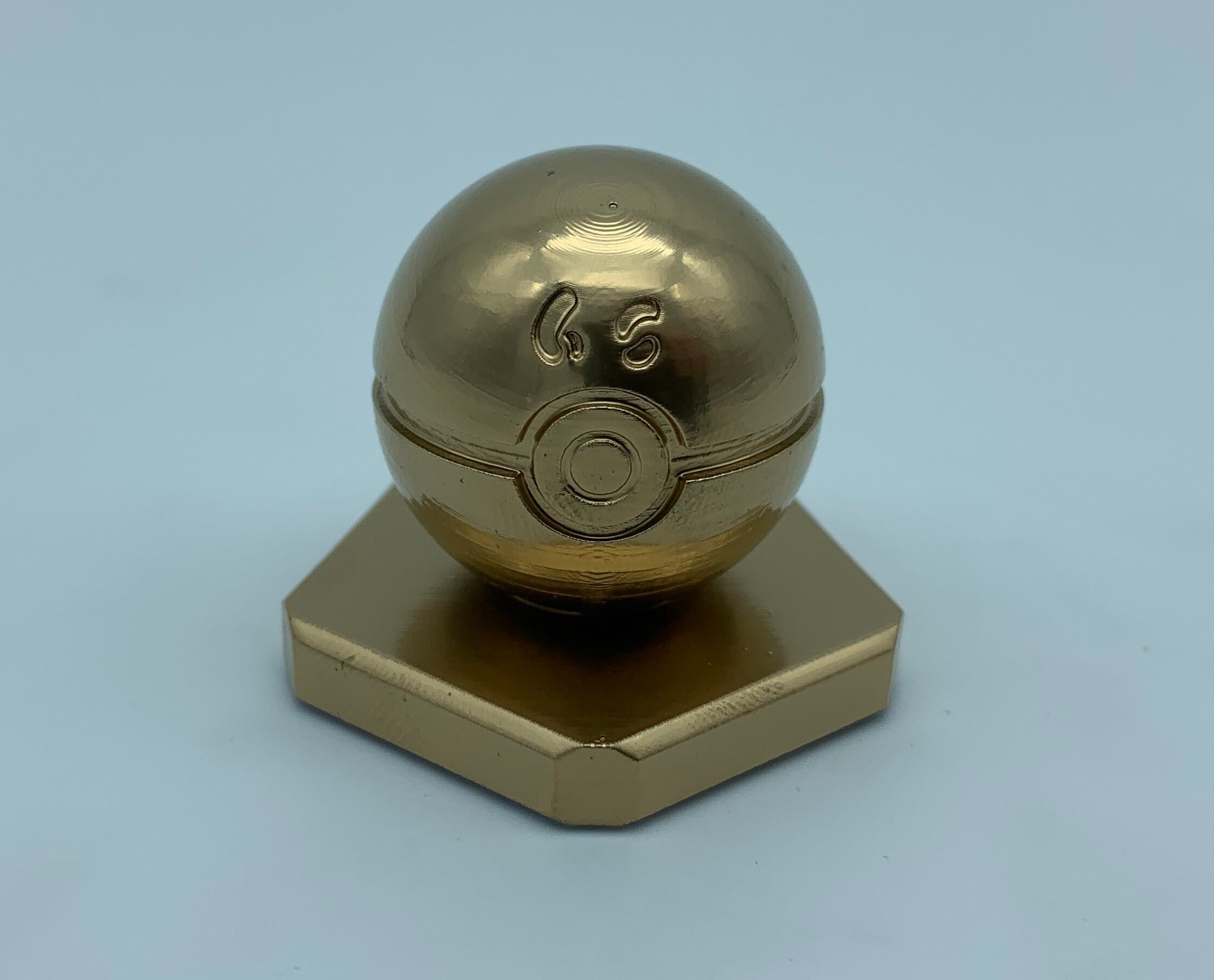 Pokemon Pokeball GS Ball Figure Statue Gold Trophy Statue - Etsy Australia