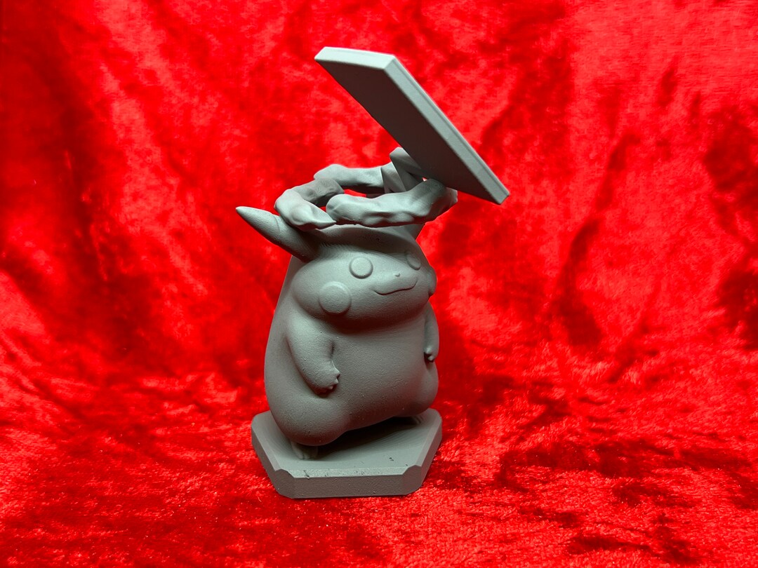 Pokemon 025 Gigantamax Pikachu Figure Grey TCG Statue - Etsy