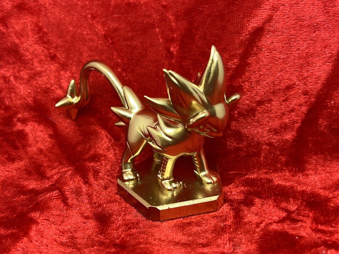 Pokemon #405 Luxray Figure Gold TCG Statue - Etsy