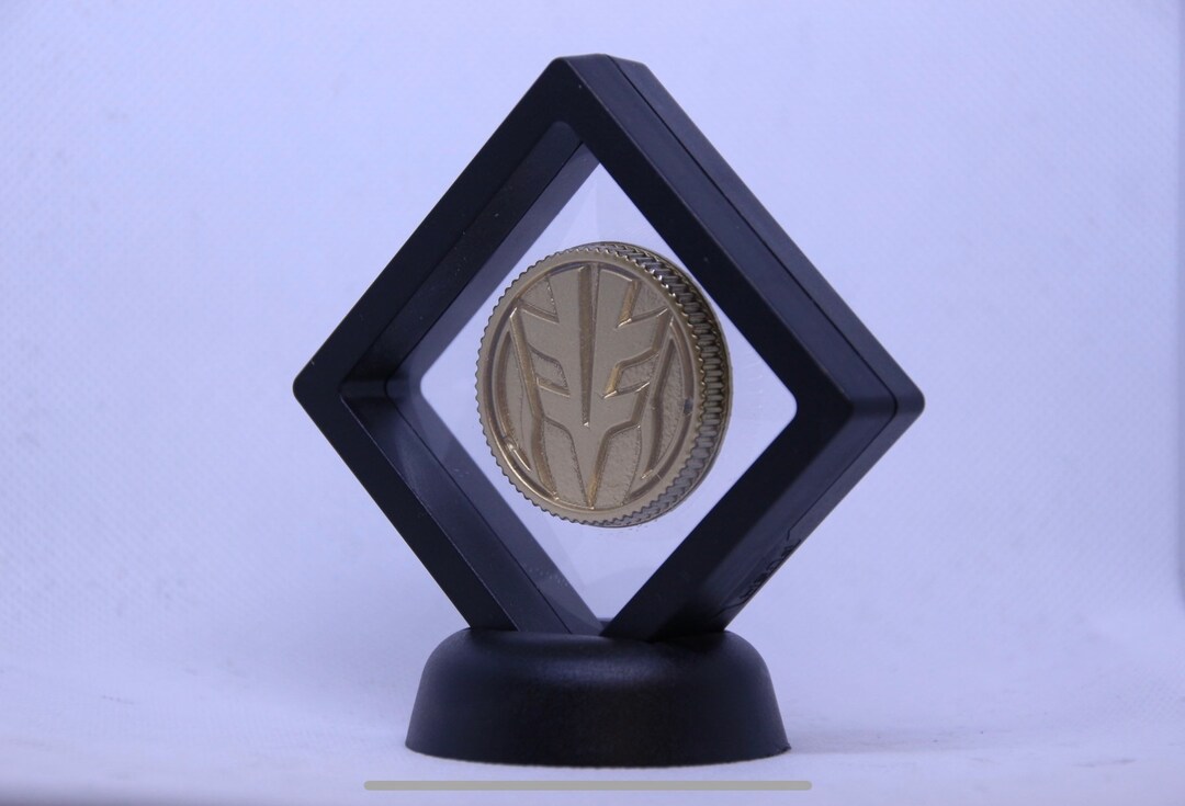 Mighty Morphin Power Rangers Resin Cast Coin in Display Case White ...