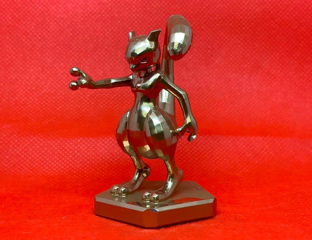 Pokemon 150 Mewtwo Gold TCG Statue - Etsy UK