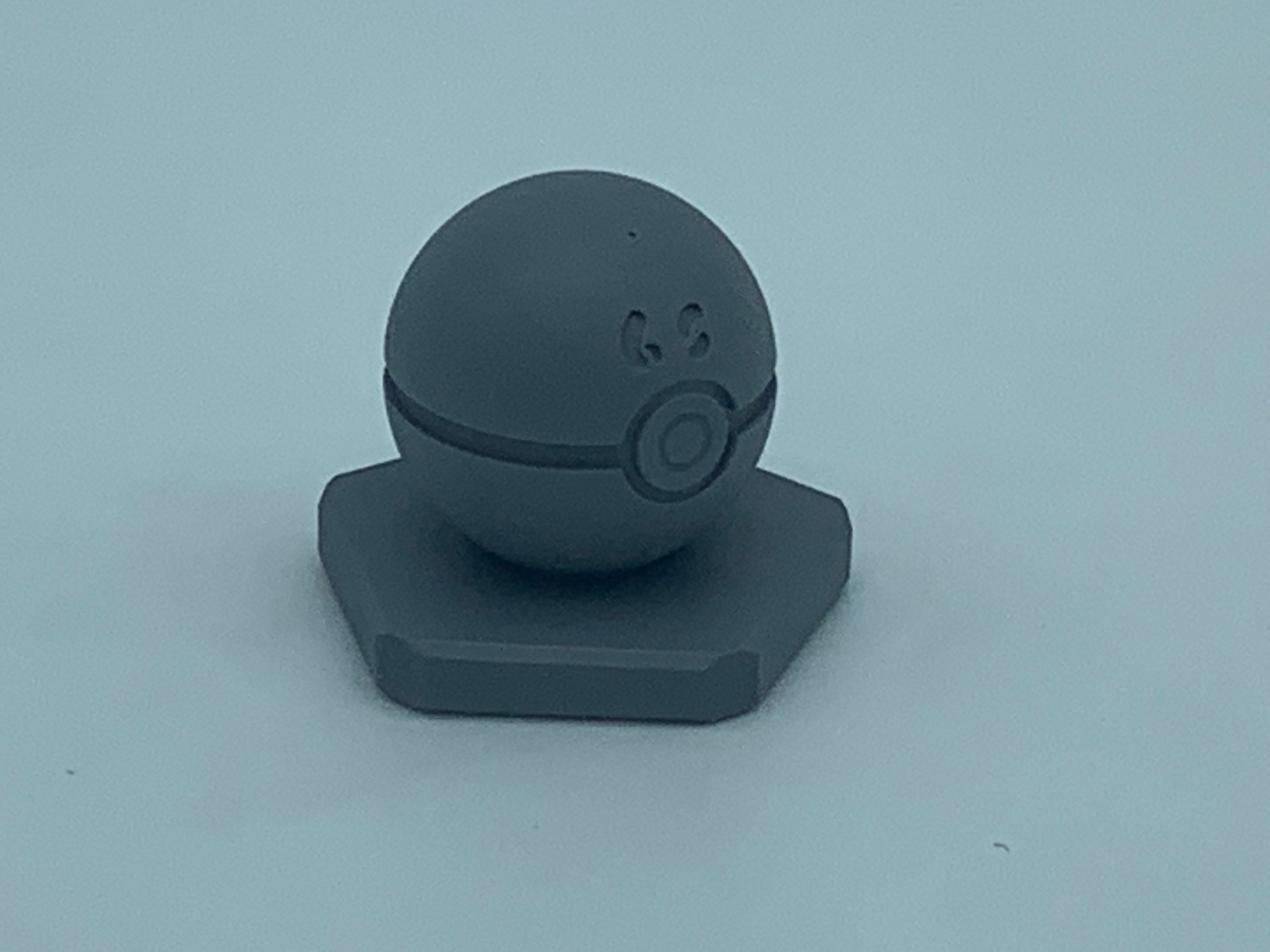 Pokemon Pokeball GS Ball Figure Statue Grey Trophy Statue - Etsy