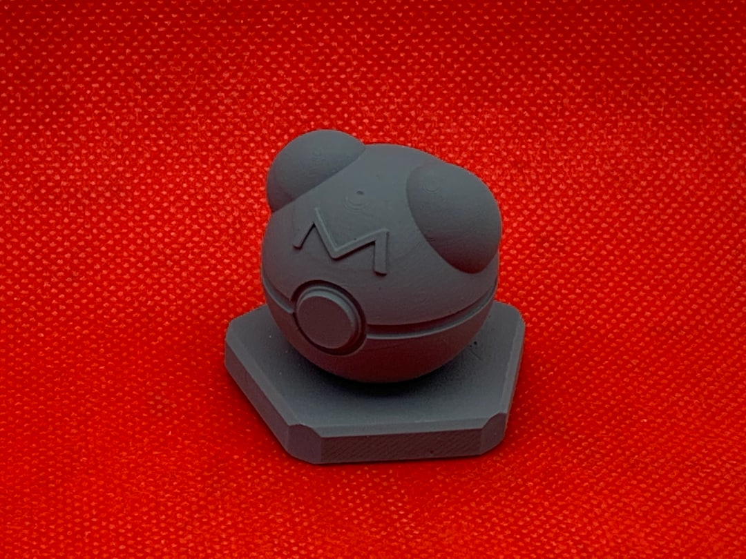 Pokemon Pokeball Masterball Figure Statue Grey Trophy Statue - Etsy