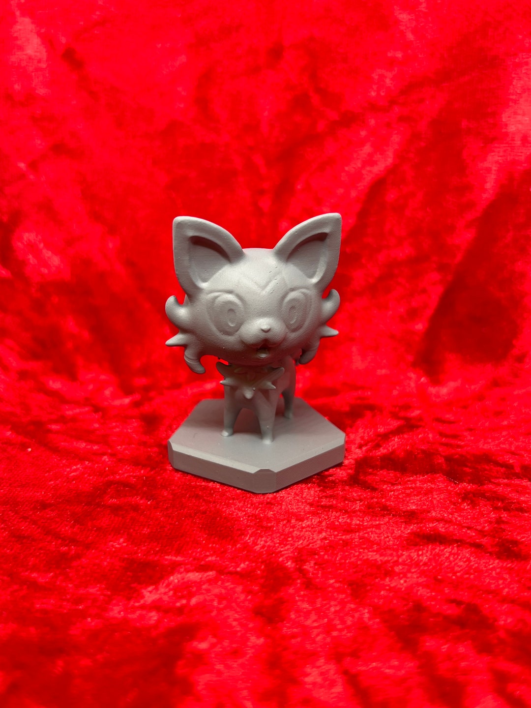 Pokemon Sprigatito Figure Statue Grey Trophy - Etsy