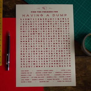 Having a Dump Wordsearch - Etsy