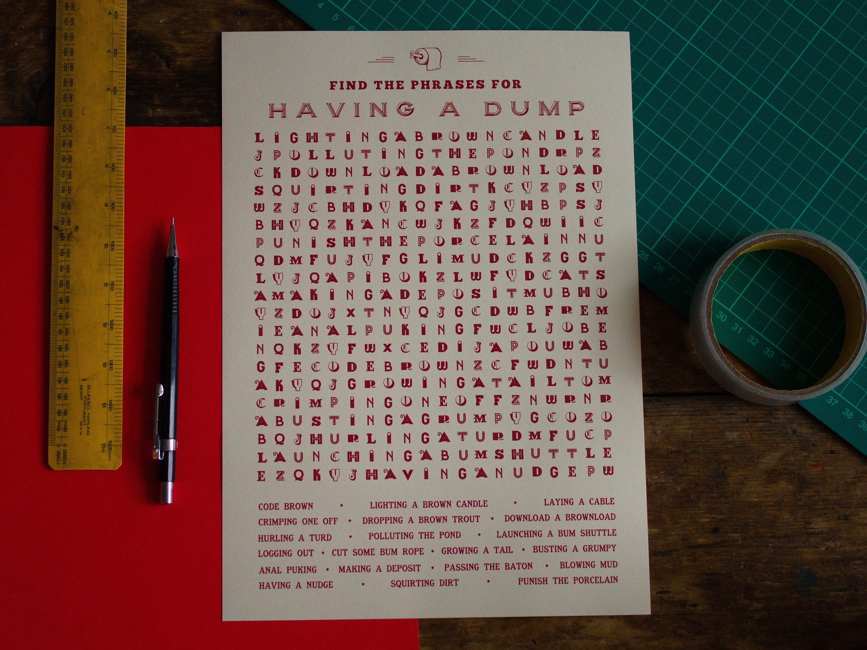 Having a Dump Wordsearch - Etsy