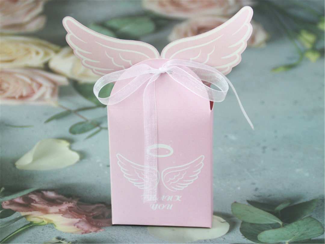Angel Party Candy Favor Boxes-christining Party Favor Boxes-baby Shower ...