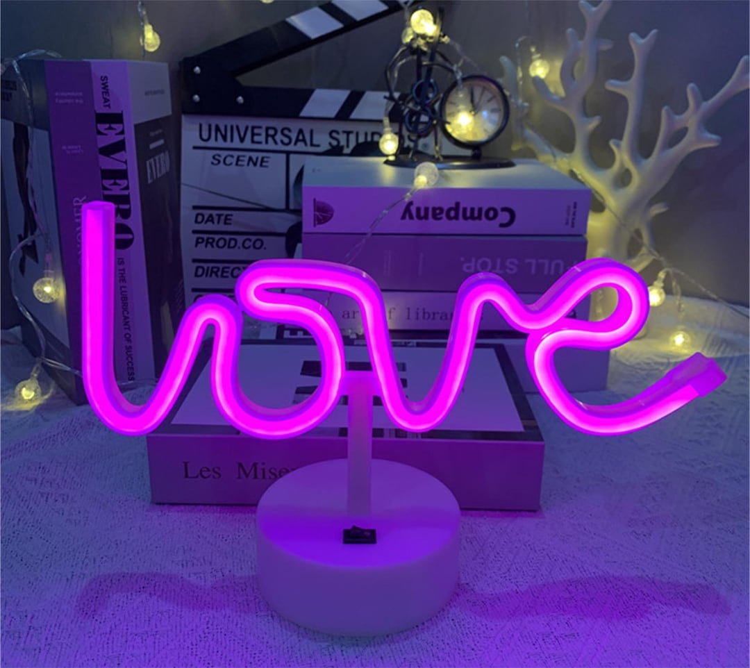 Love Neon Led Lights Sign-battery&usb Operated Love Neon Lights ...
