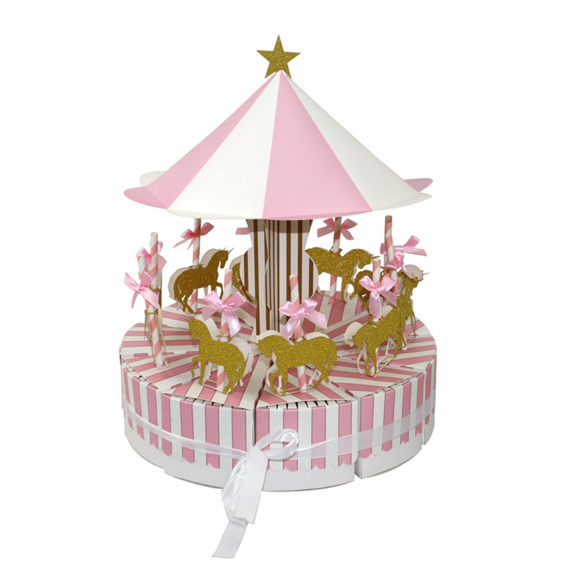 10 Pcs Carousel Party Favor Boxes-wedding Candy Favour - Etsy