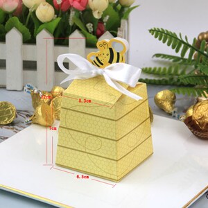 Bee Favor Box-1st Birthday Party Favor Boxes-bumble Bee Hive Favor ...