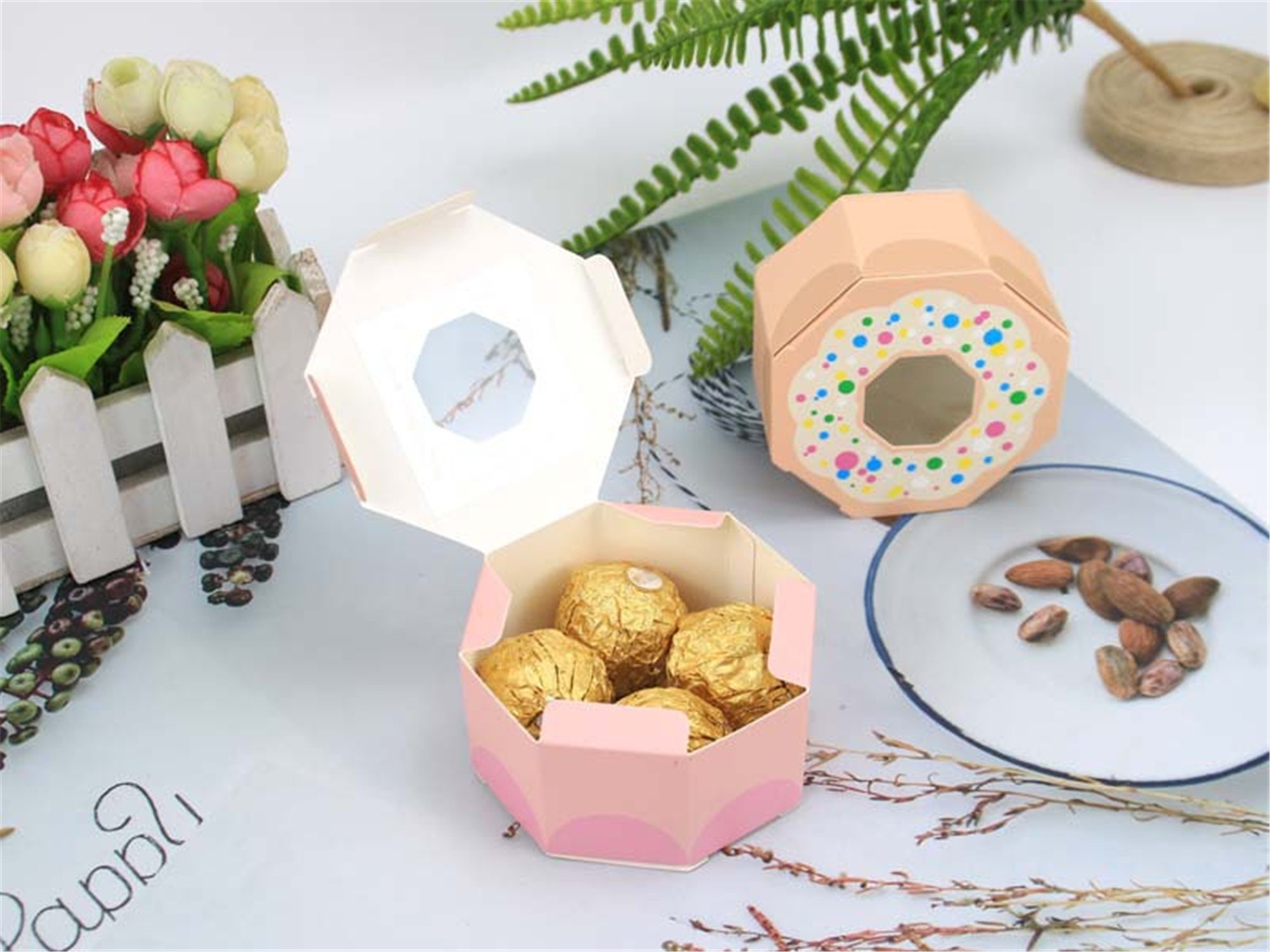 Donut Party Favor Boxes-donut Candy Boxes-gift Box-donut Theme | Etsy