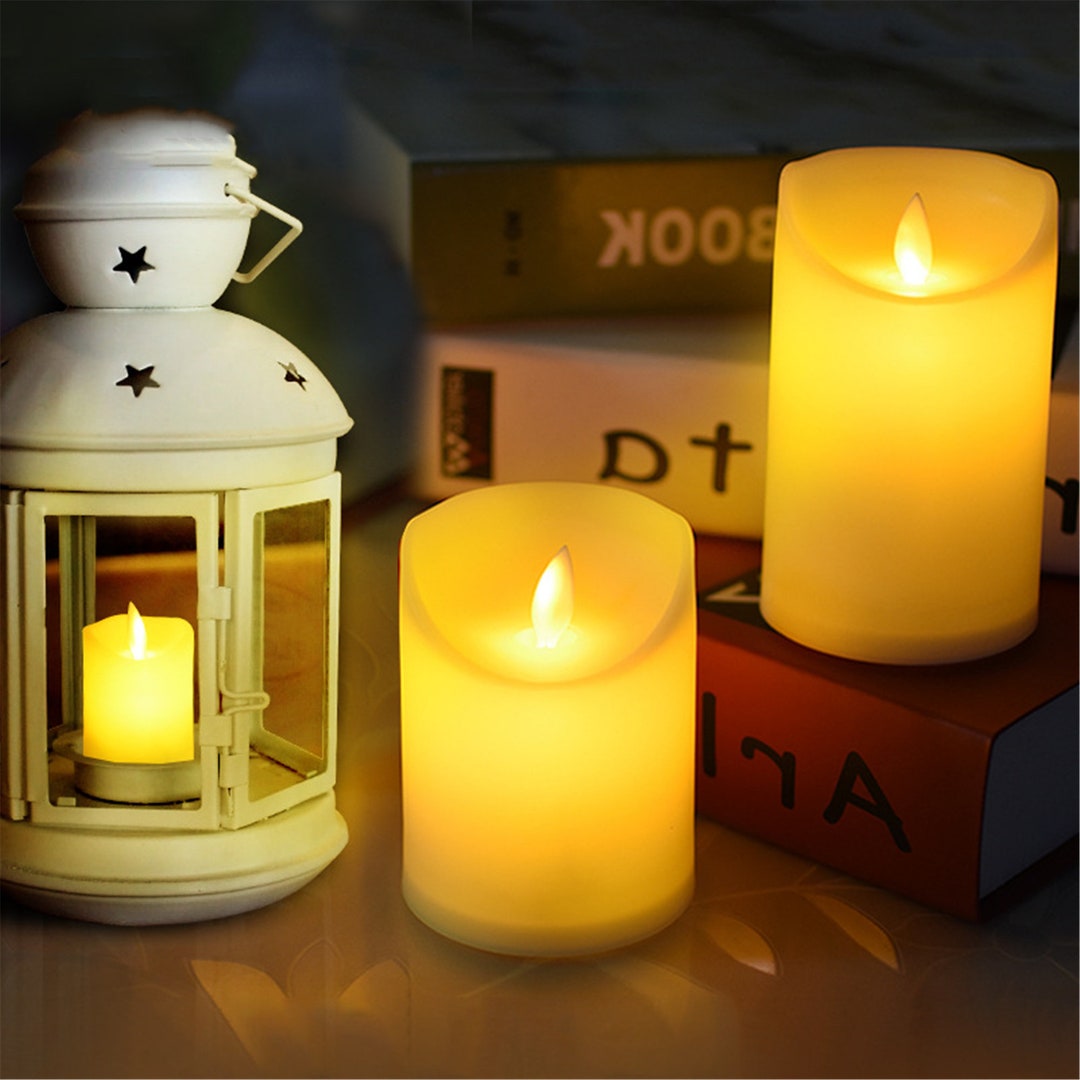 12PCS ABS Battery Operated Flameless Led Candles With Flickering Bulb ...