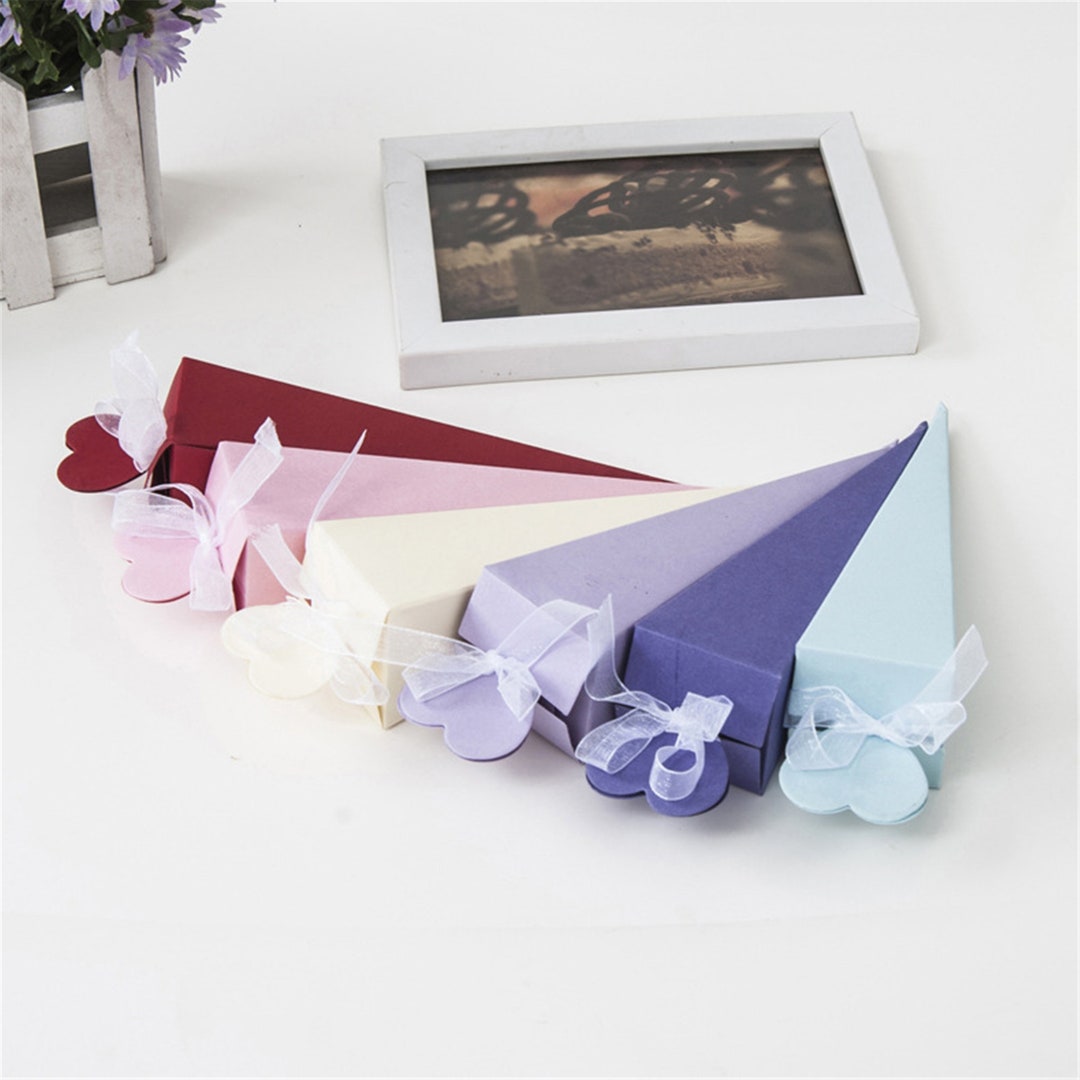 Cone Party Favor Boxes-wedding Candy Boxes-treat Boxes-bridal Party ...