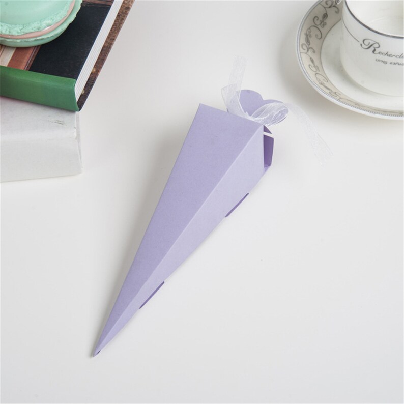 Cone Party Favor Boxes-wedding Candy Boxes-treat Boxes-bridal - Etsy