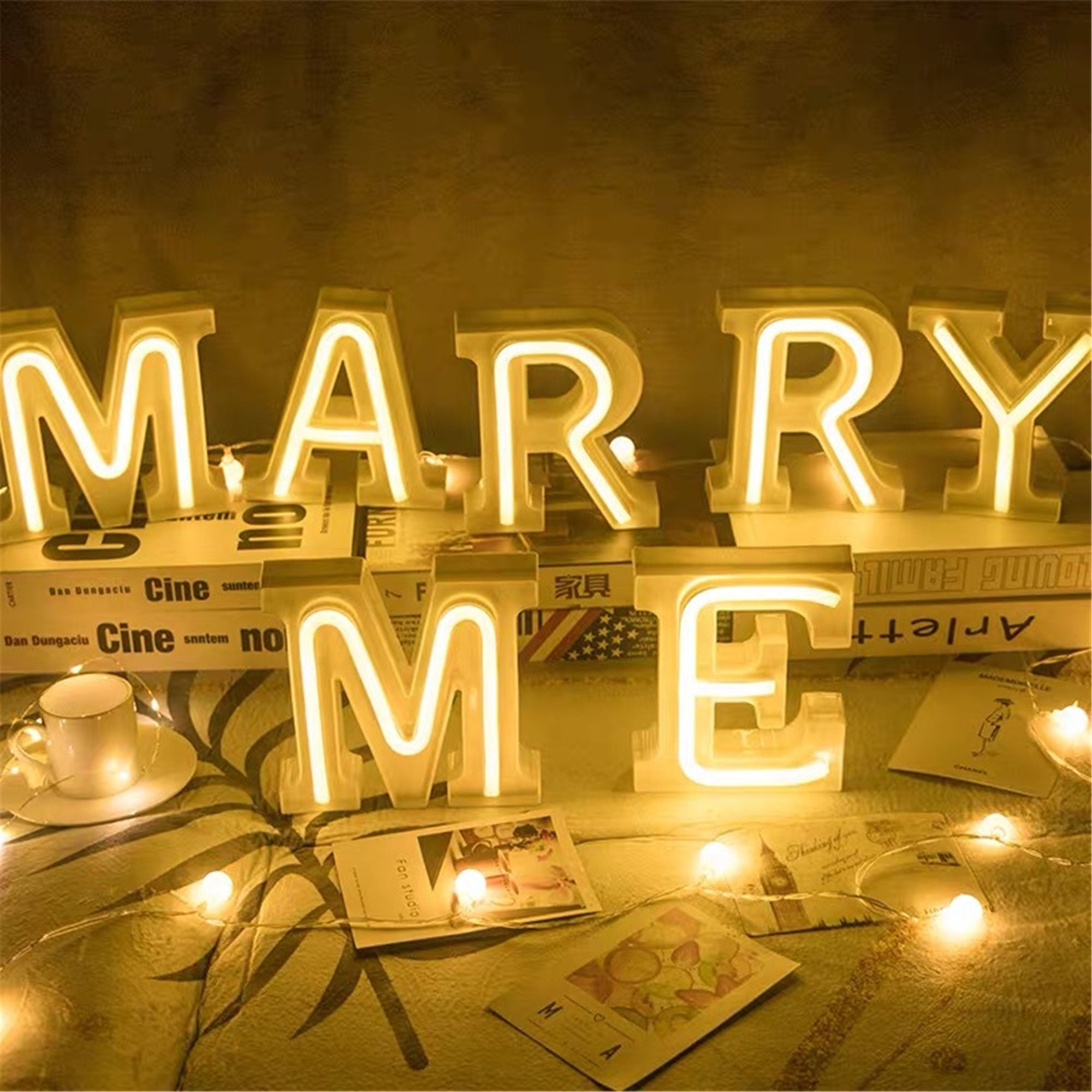 16cm Neon Alphabet Letter LED Lights-battery & USB Operated - Etsy