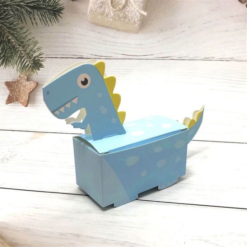 T-rex Dinosaur Party Favor Boxes-baby Favor Boxes-treat - Etsy