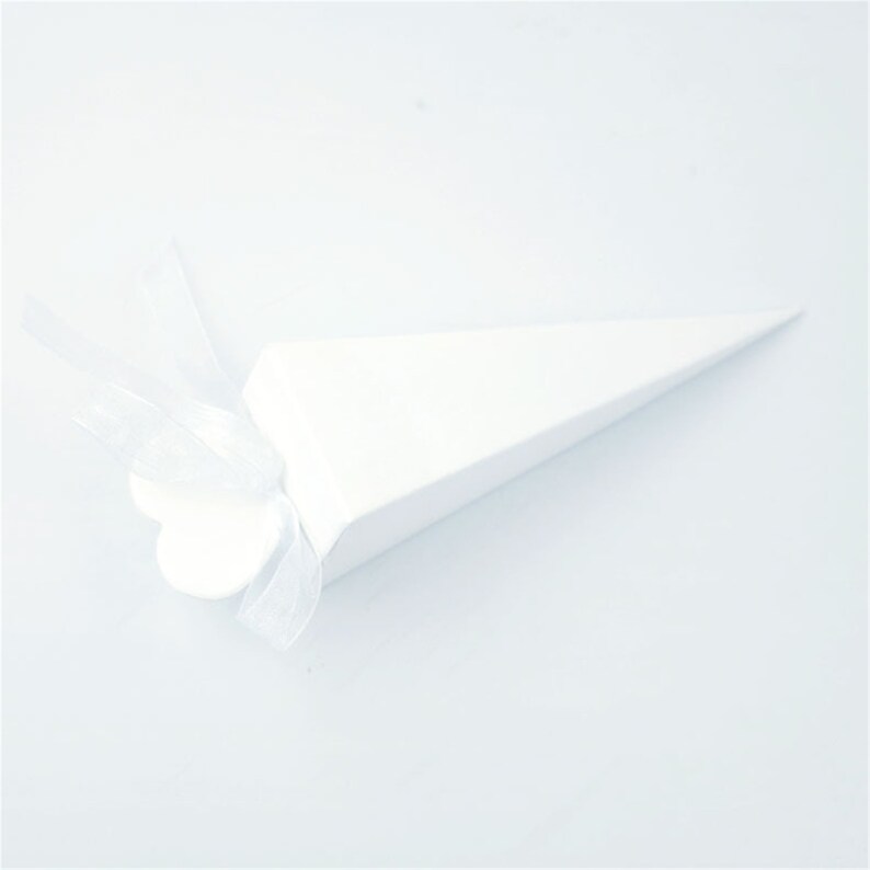 Cone Party Favor Boxes-wedding Candy Boxes-treat Boxes-bridal - Etsy