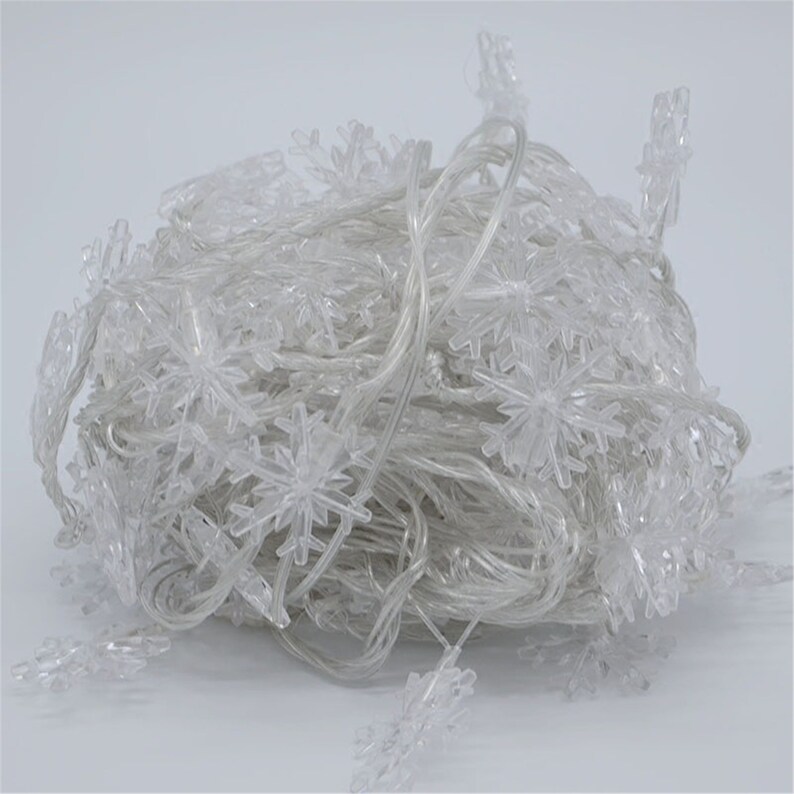 Christmas String Lights-Fairy snowflake Led string lights for | Etsy