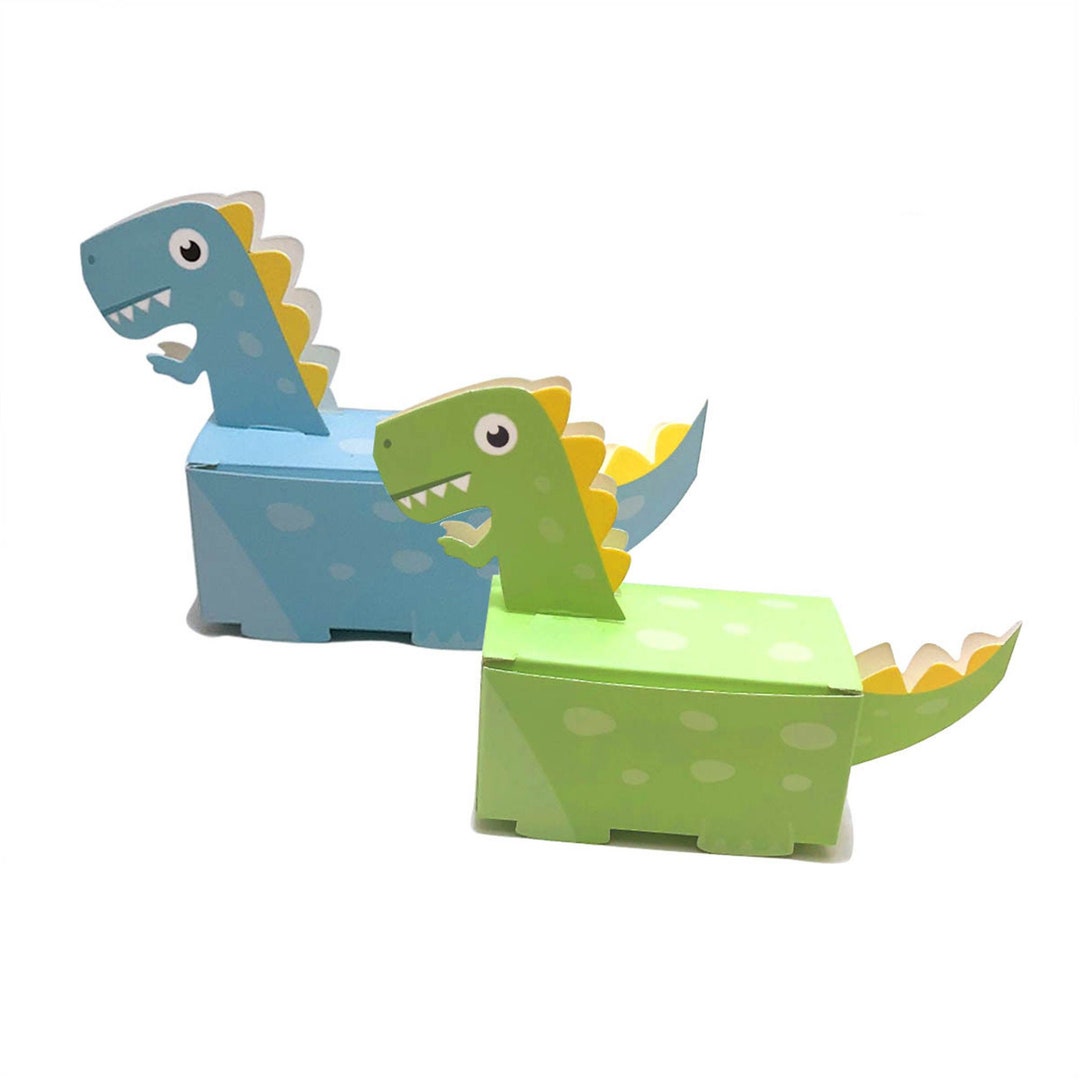 T-rex Dinosaur Party Favor Boxes-baby Favor Boxes-treat - Etsy