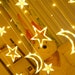 Moon Star Led Curtain String Lights-3.5m Ins Christmas Lights ...
