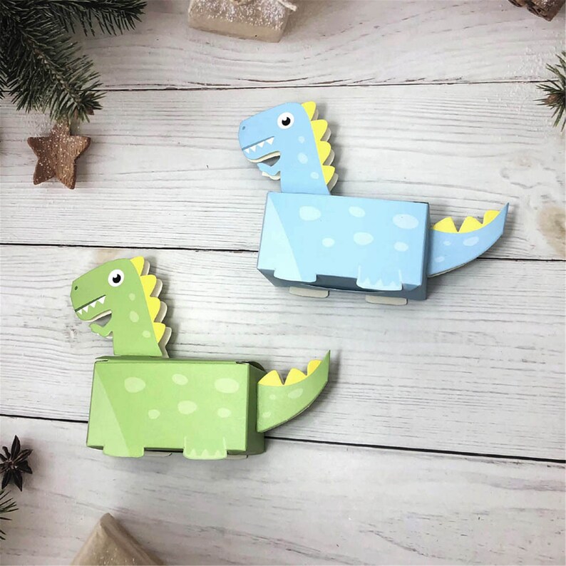 T-rex Dinosaur Party Favor Boxes-baby Favor Boxes-treat - Etsy