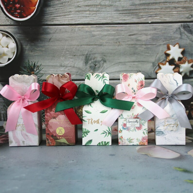 Classic Wedding Party Favor Boxes-wedding Candy Box-bridal - Etsy