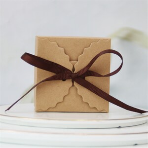 Brown Kraft Party Favor Boxes-rustic Wedding Favor Box-candy Box,gift ...