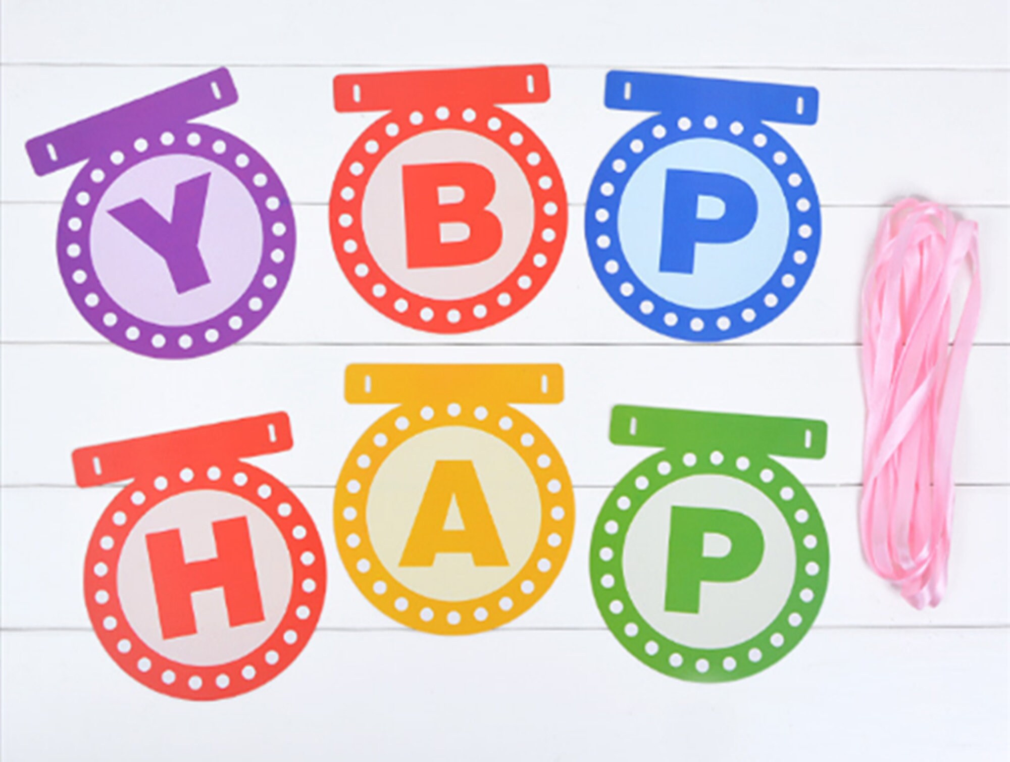 Happy Birthday Banner Colorful Birthday Banner girl or Boy - Etsy