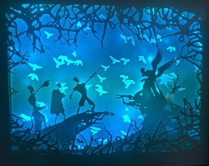 Three Brothers Shadow Box SVG and PNG - Etsy