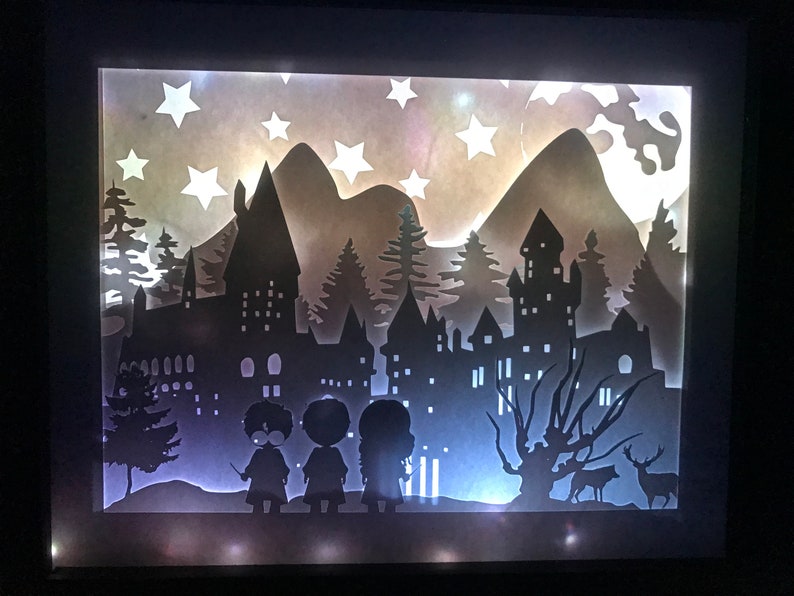 Magical School Shadow Box SVG and PNG - Etsy