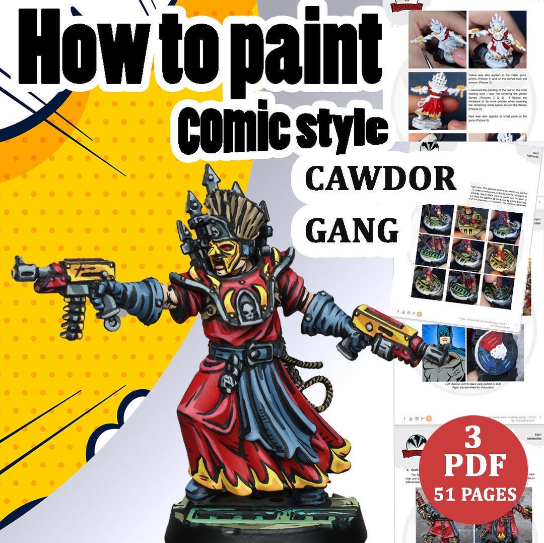 How to Paint Comic Book Style Cawdor Redemptionist, Gang. PDF - Etsy