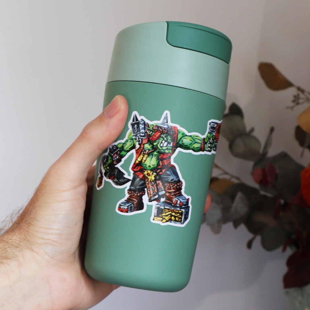 Ork Nob Large Waterproof Sticker | Satin Finish Die Cut Sticker Comic ...