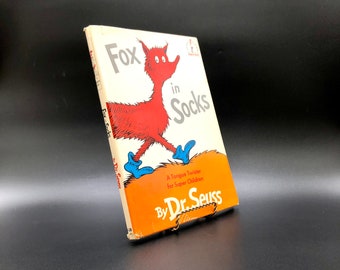 Fox in Socks by Dr. Seuss Beginner Books Hardcover - Etsy
