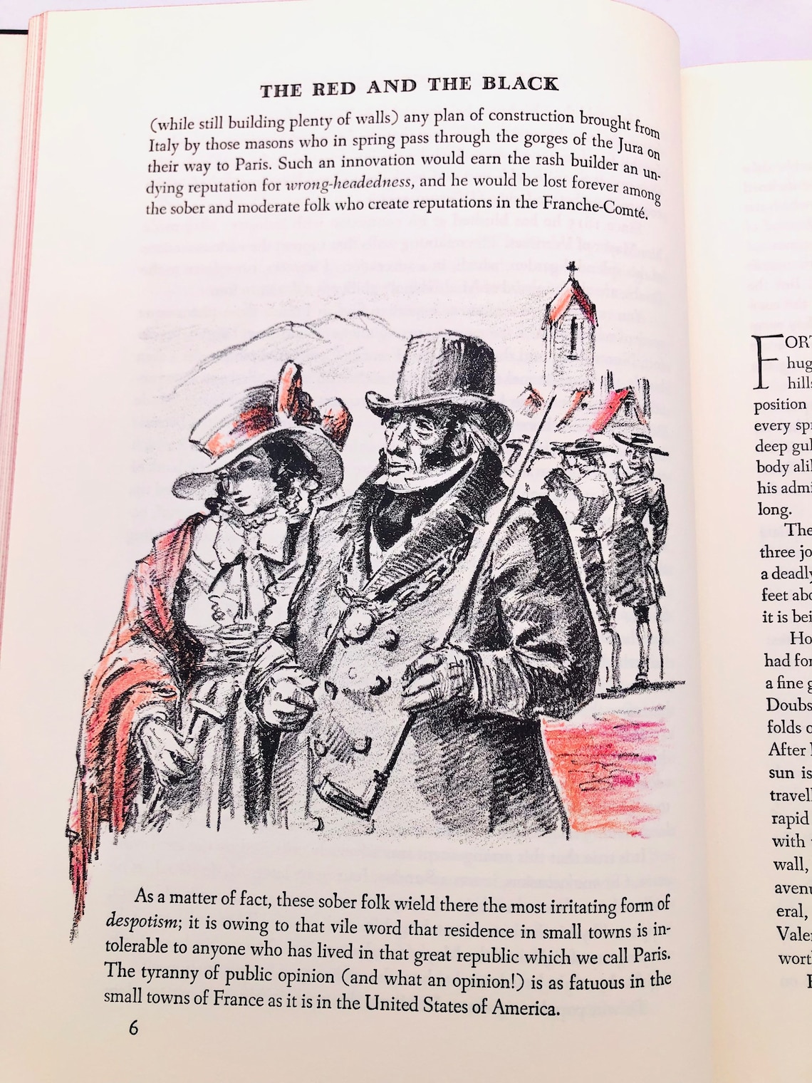 The Red and the Black. by Stendhal. Illustrations by Rafaello - Etsy