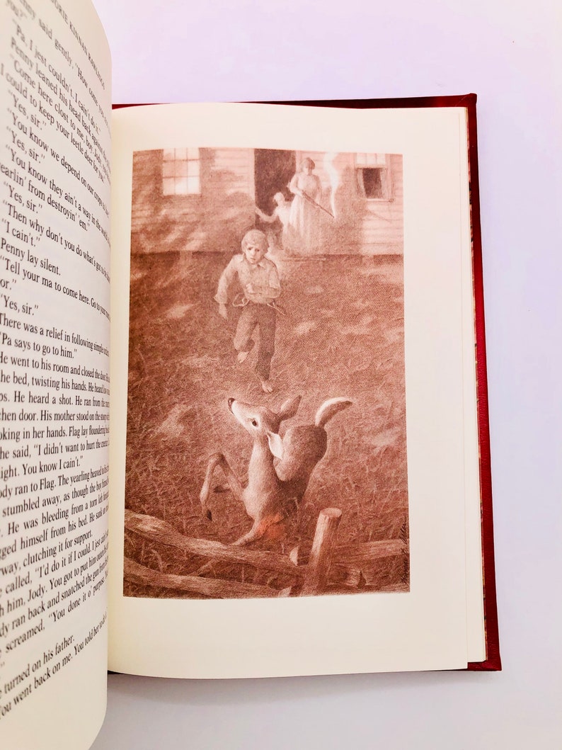 The Yearling. by Marjorie Kinnan Rawlings. Illustrations by Thomas B ...
