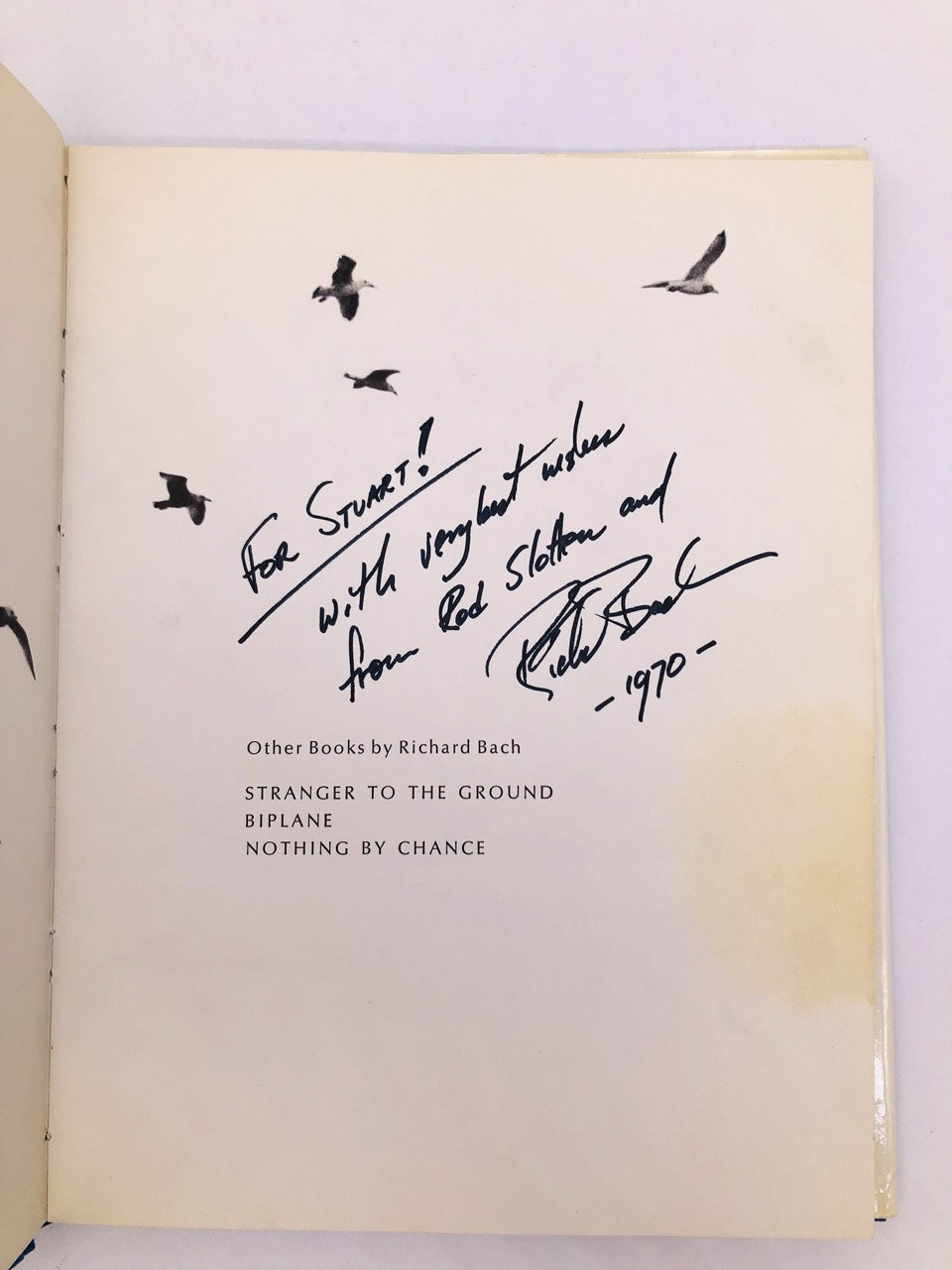 Jonathan Livingston Seagull. Inscribed by Richard Bach. Photographs by ...
