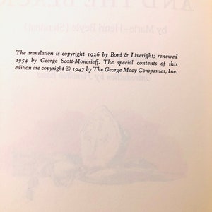 The Red and the Black. by Stendhal. Illustrations by Rafaello Busoni ...