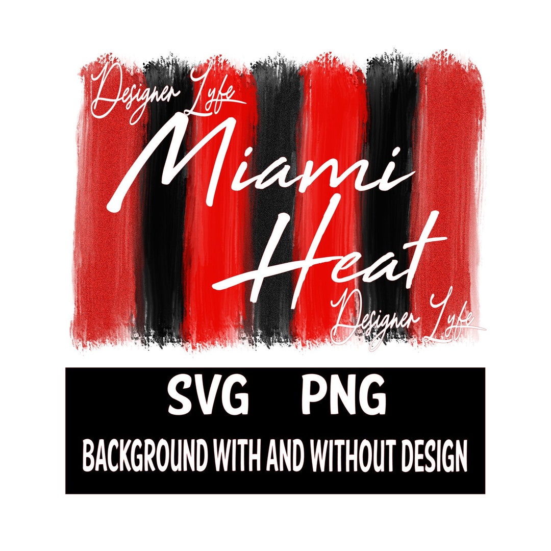 Miami Heat Svg, Miami Heat Basketball Shirt, Red and Black Background ...