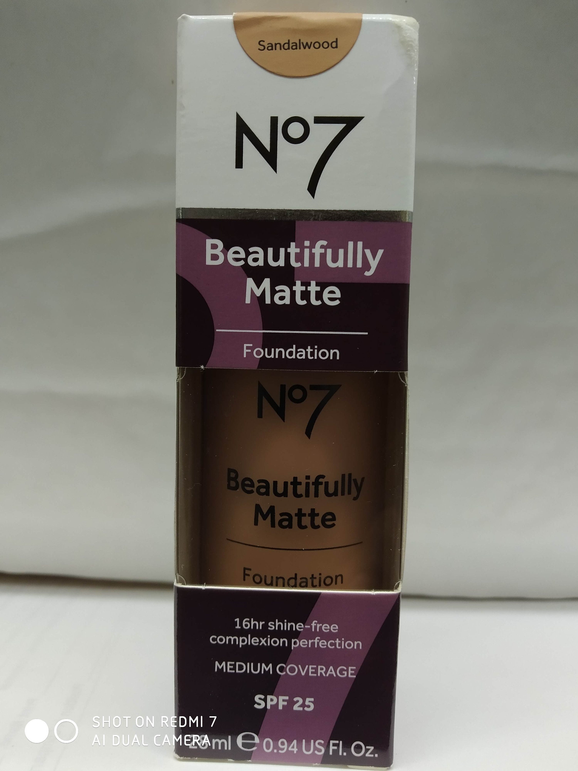Boots N07 BEAUTIFULLY MATTE FOUNDATION 28ml Medium Coverage SPF25 ...