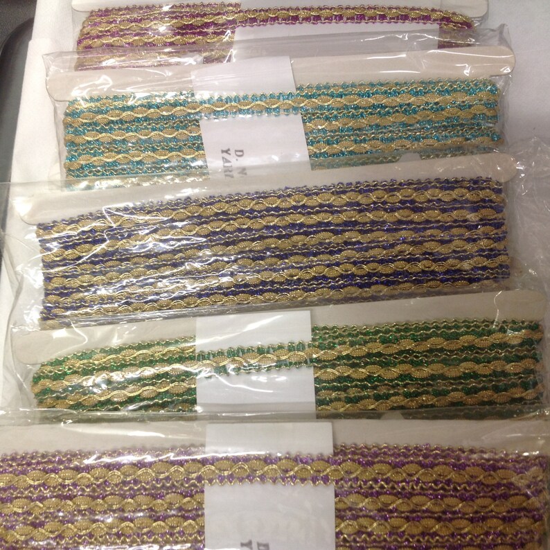 Trimming Ribbon Jacquard Braid 5 Yards Various Colours & Widths More ...