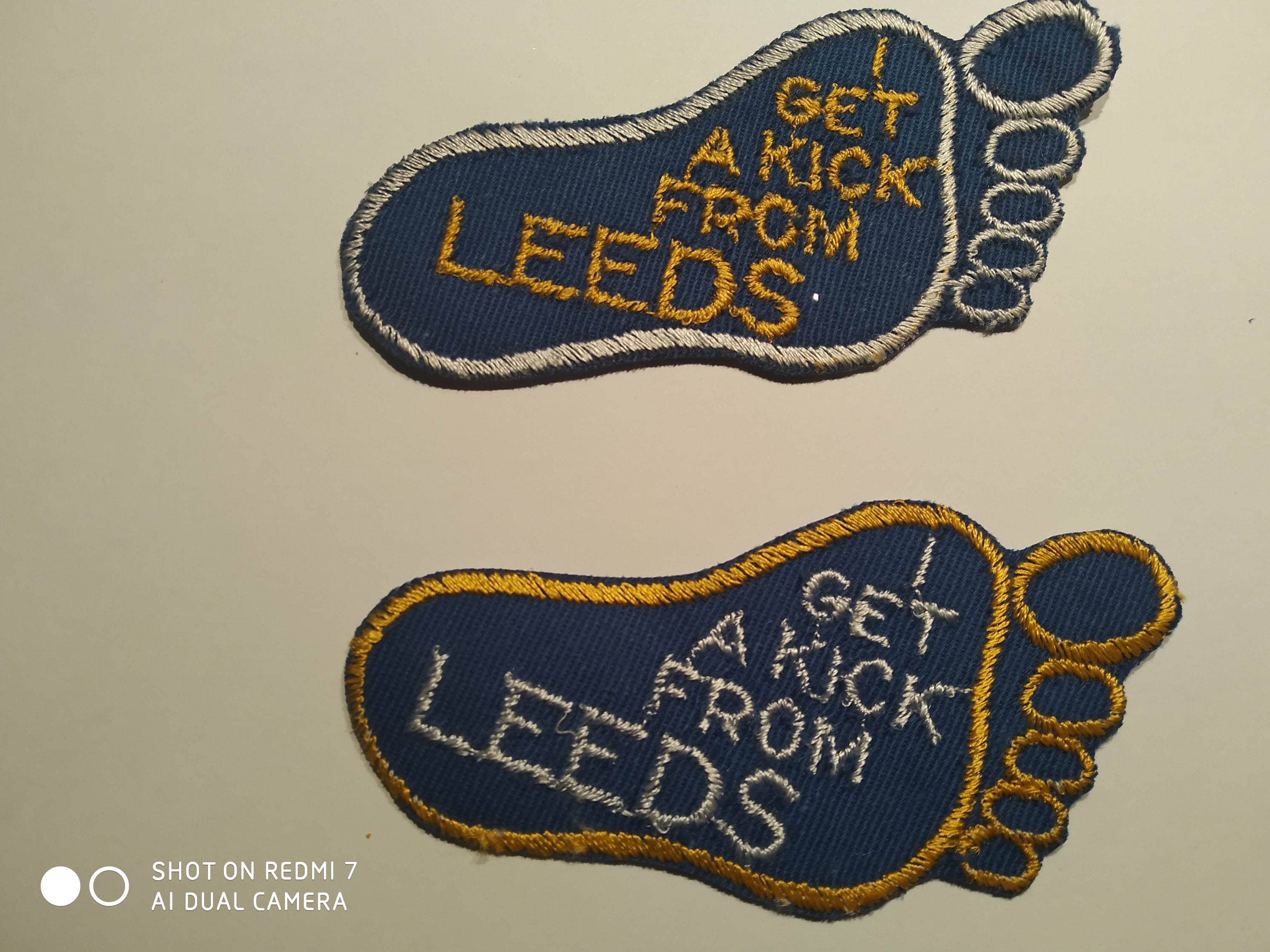 LEEDS UNITED MOTIF Sew on or Glue on Badge Patches Appliques - Etsy