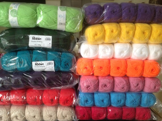 Robin Bonny Babe and Double Knitting Wool Yarn 5x100g Balls of - Etsy