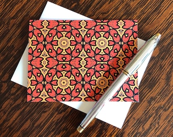 Note Cards & Envelopes Handcrafted Set of 8 Original Design | Etsy