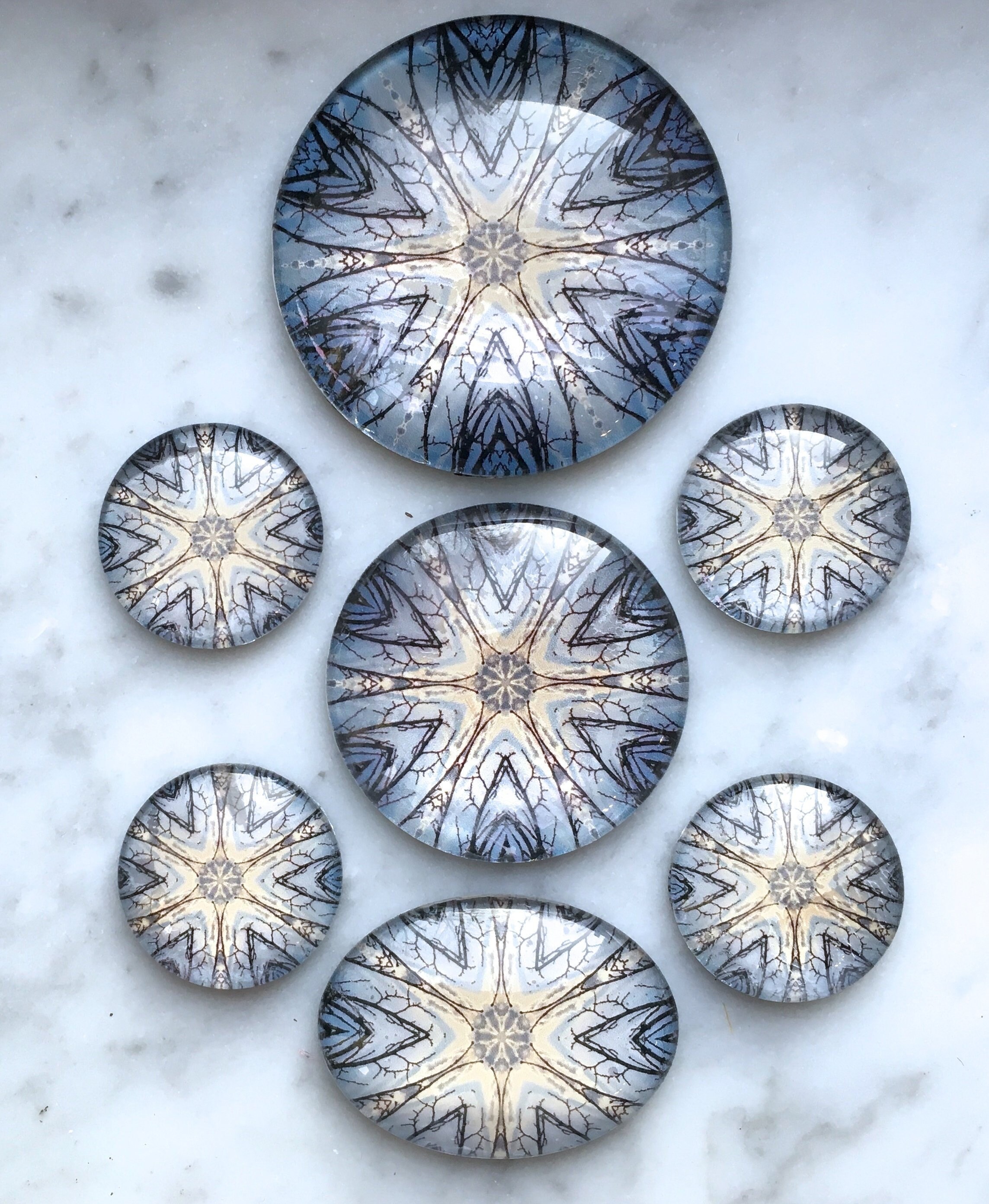 Glass Magnets, 7 Pc Set, Perfect for Kitchen, Cubicle, Message Board ...