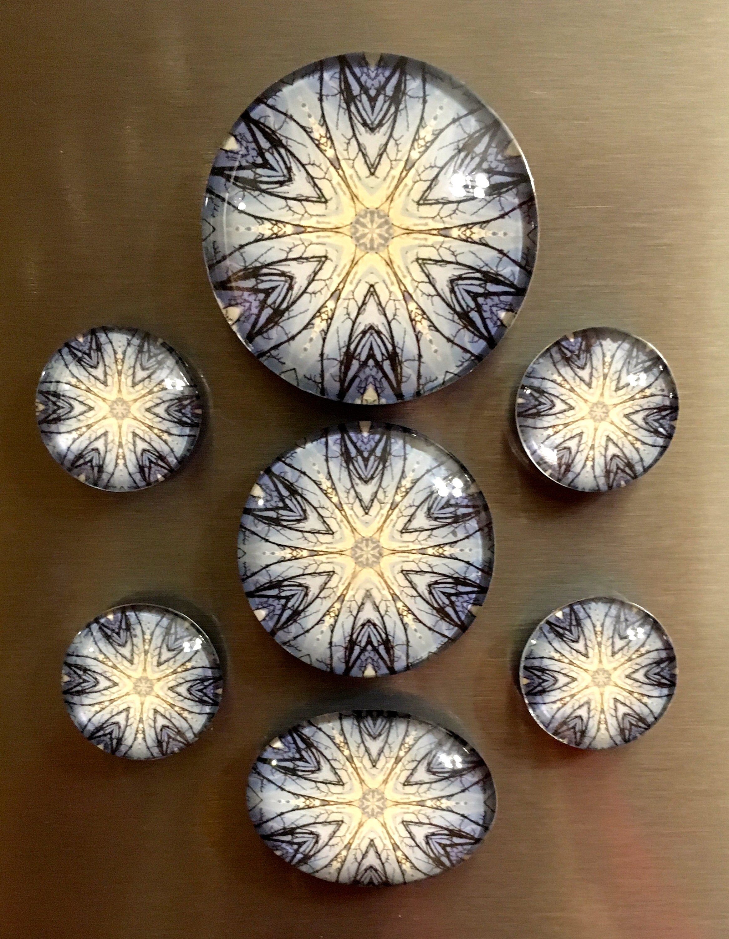 Glass Magnets, 7 Pc Set, Perfect for Kitchen, Cubicle, Message Board ...