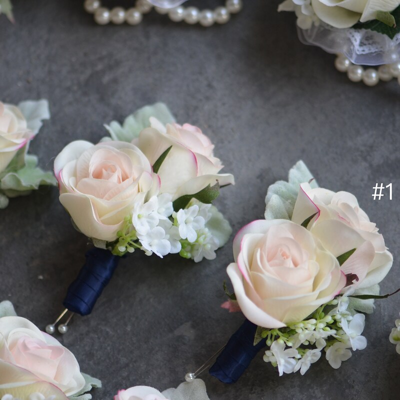 Blush Boutonniere - Etsy