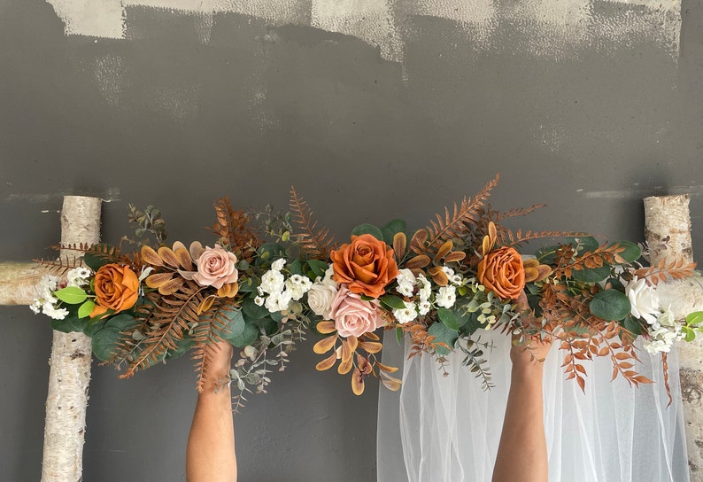Fake Rust Burnt Orange Terracotta Garland Fall Wedding - Etsy