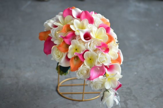 Ramos De Novia De Color Rosa Intenso