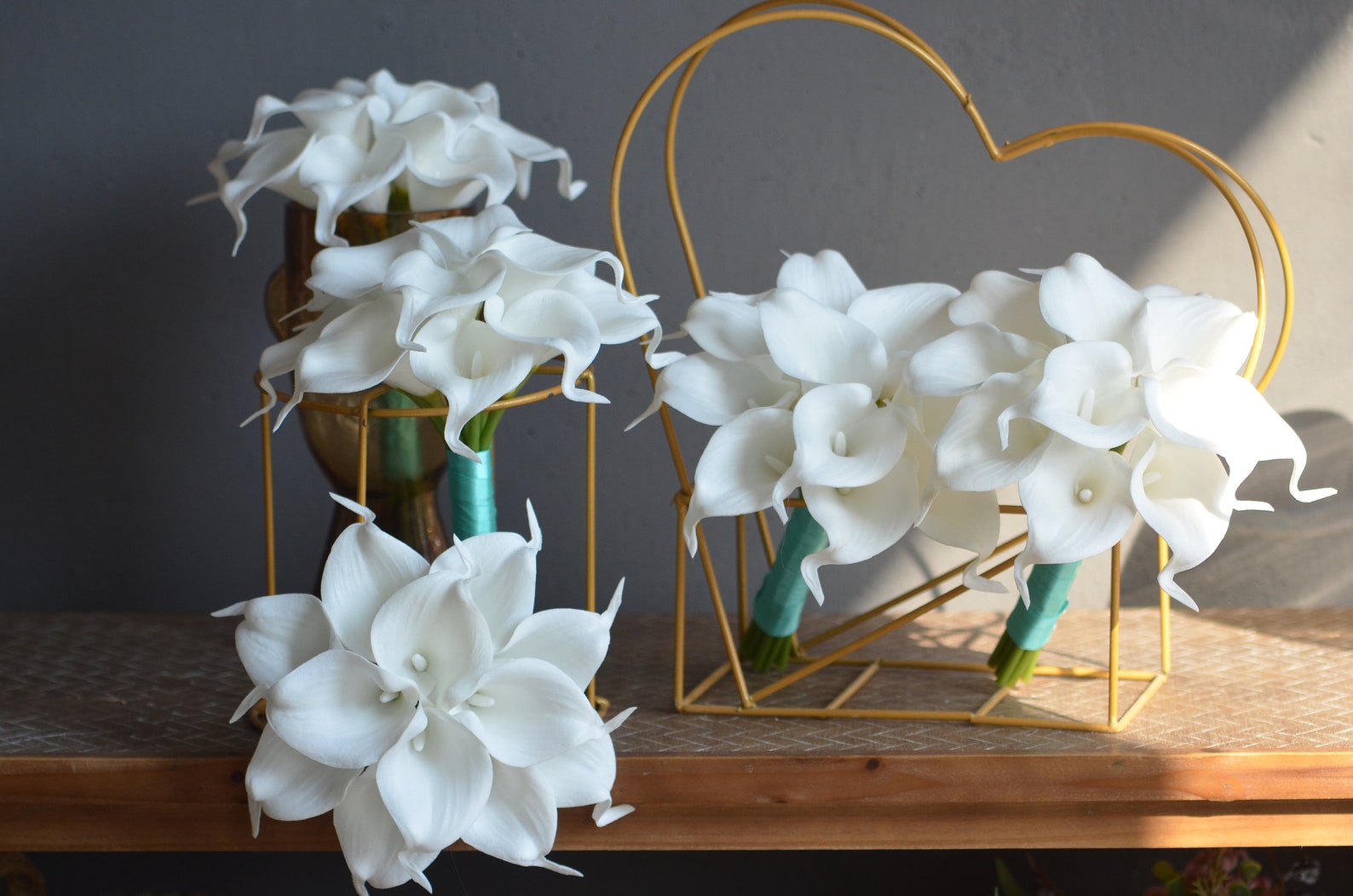 Fake Ivory White Wedding Bouquets Ivory Real Touch Roses - Etsy