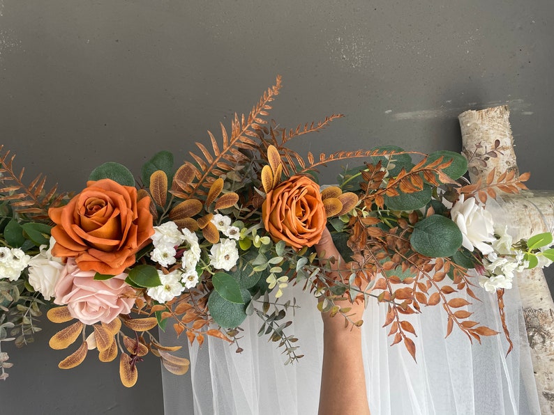 Fake Rust Burnt Orange Terracotta Garland Fall Wedding - Etsy